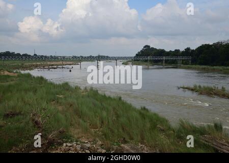 River Dwarakeswar at Rajagram. Bankura, West Bengal, India Stock Photo ...