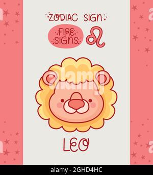 Tarot card with Leo zodiac sign Stock Vector Image & Art - Alamy