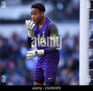 Tottenham Hotspur Under 18 goalkeeper Joshua Oluwayemi during the Test ...
