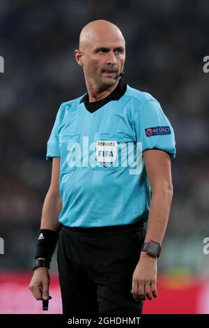 Russian referee Sergei Karasev during the UEFA Champions League Group H ...