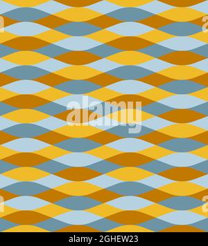 Vector Seamless Black and White Wavy Lines Simple Pattern. Abstract ...