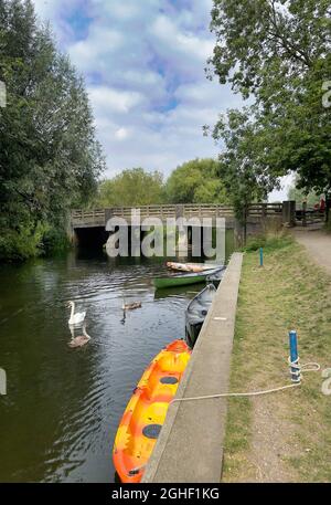 Paper MIll Lock on the river Chelmer at little Baddow, Near Chelmsford ...