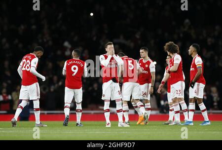 Arsenal's Mesut Ozil during the Premier League match at the Emirates ...