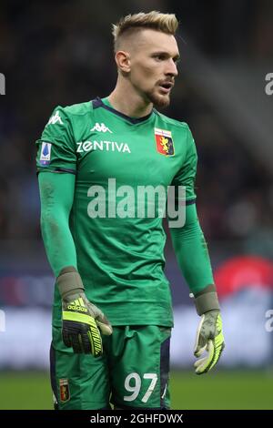 Ionut Radu of Genoa CFC during the Serie A match at Giuseppe Meazza ...