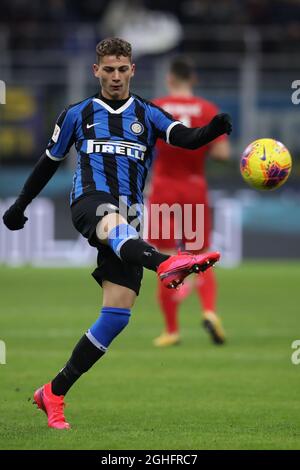 Sebastiano Esposito of Inter during the Coppa Italia match at Giuseppe ...