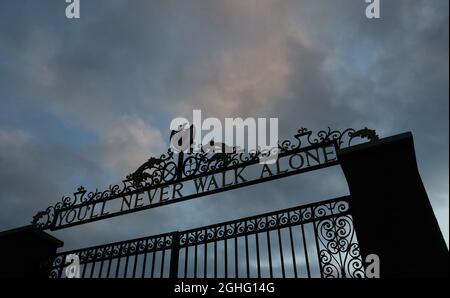 A general view before the Premier League match at the Stadium of Light ...