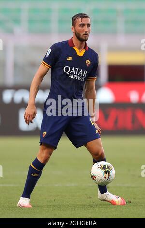 Roma's Italian midfielder Bryan Cristante looks during the Serie A ...