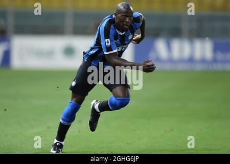 Inter’s Belgian forward Romelu Lukaku looks during the Serie A football ...