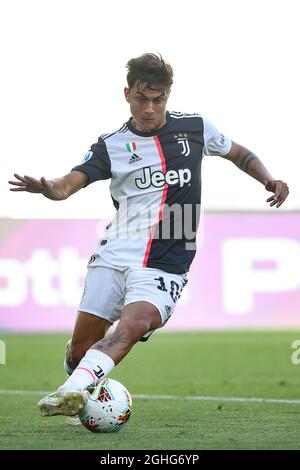 Juventus's Argentinian striker Paulo Dybala celebrates after scoring to ...