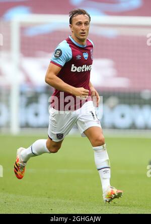 West HamÕs Mark Noble during the Premier League match at the London ...