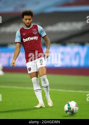 West Ham's Felipe Anderson during the Carabao Cup match at the London ...