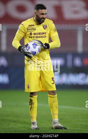 Salvatore Sirigu of Torino FC feels the matchball during the Serie A ...