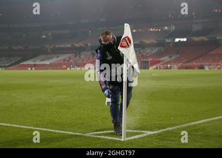 Corner flag picture before kick off during the Sky Bet Championship ...