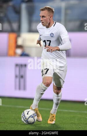 Martin Miller of Estonia during the International Friendly match at Stadio Artemio Franchi ...