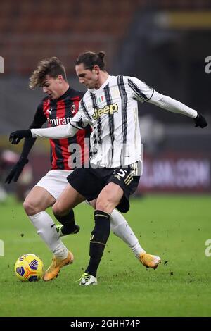 Adrien Rabiot of AC Milan during AS Roma vs AC Milan, Italian soccer ...