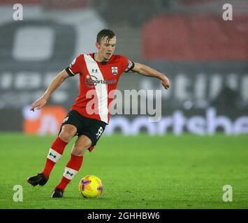 James Ward-Prowse of Southampton tussles with Thomas Partey of Arsenal ...