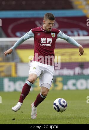 Burnley, England, 15th May 2021. Leeds enter the stadium during the ...