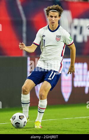 Brenden Aaronson during the FIFA World Cup Qatar 2022 Group B match ...