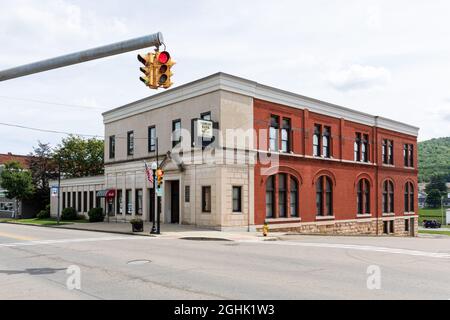 SMETHPORT, PA, USA-15 AUGUST 2021: Potato Creek as it runs through the ...
