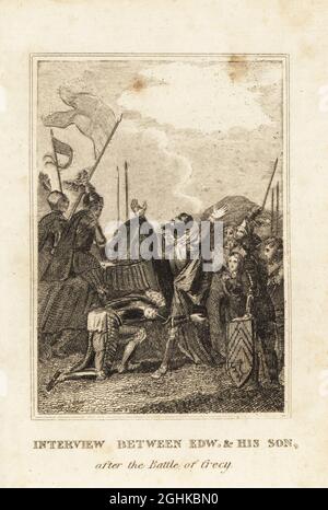 The Battle of Crecy, Edward III of England defeats Philip VI of France ...