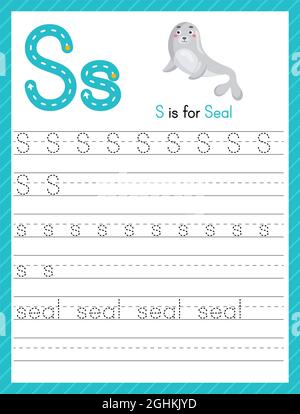 Flashcard letter S is for seal Stock Vector Image & Art - Alamy