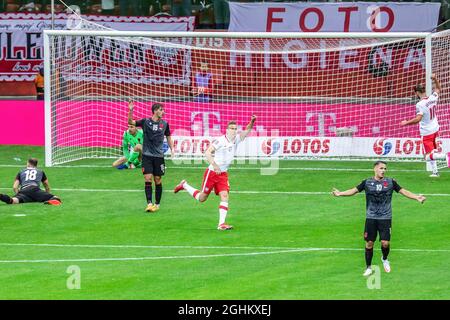 Adam Buksa of Poland during the FIFA World Cup 2026 European Qualifier ...