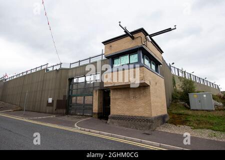 The main entrance to Castlederg Barracks, which housed the former ...