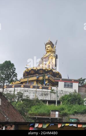 Tso Pema Monastery in Rewalsar town, Himachal Pradesh state in India ...