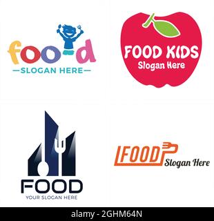 Kids menu logo design template Stock Vector Image & Art - Alamy
