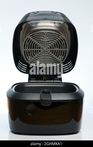 Opened Air Fryer isolated on white background Stock Photo - Alamy
