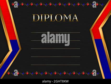 Horizontal frame and border with colors of Taiwan flag, template ...