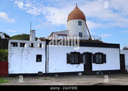 Ancient windmill, Graciosa Island, Azores Stock Photo - Alamy