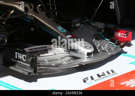 Mercedes AMG F1 W11 front wing detail. Austrian Grand Prix, Thursday ...