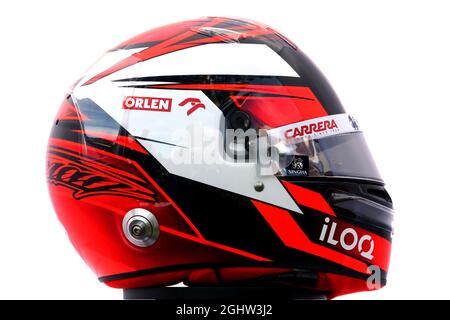 The helmet of Kimi Raikkonen (FIN) Alfa Romeo Racing. Australian Grand ...