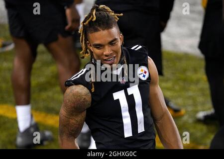 Pittsburgh Steelers wide receiver Chase Claypool (11) celebrates his ...