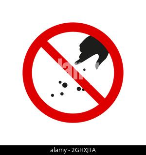 Do not feed animals forbidden sign Stock Vector Image & Art - Alamy