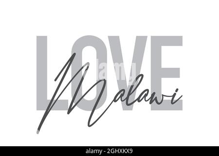 Malawi, text design. calligraphy. Typography poster. Usable as ...
