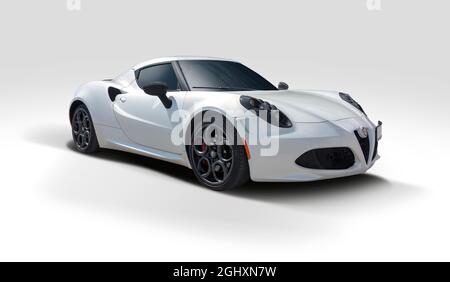 A view of the Alfa Romeo 4C Spider, at Lago di Campotosto (''Toughfield ...