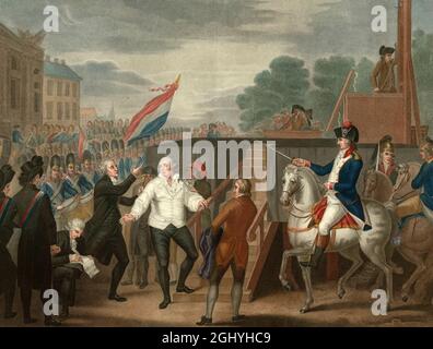 The execution of King Louis the Sixteenth on the 21st January 1793 at ...