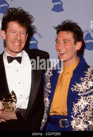 Lyle Lovett at the 32nd Annual Grammy Awards on February 21, 1990 at ...