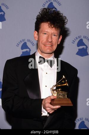 Lyle Lovett at the 32nd Annual Grammy Awards on February 21, 1990 at ...