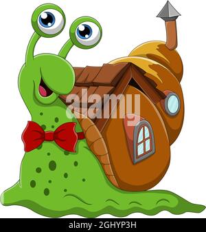 Insect cartoon character at fairy house illustration Stock Vector Image ...