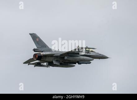 Lockheed Martin F- 16c (Block 52 Advanced) Polish Air Force in flight ...