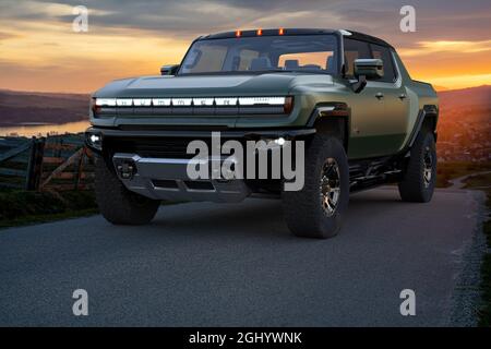 NEW GMC HUMMER EV - electric pickup with power over 1000 horsepower ...