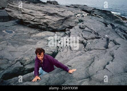 Painter and naturalist, Alan Gussow, shown here in July 1969 at ...
