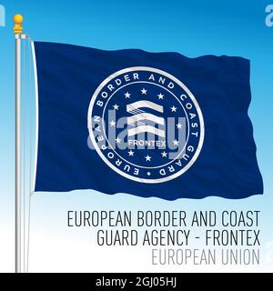 Frontex flag, European Border and Coast Guard Agency, European Union ...