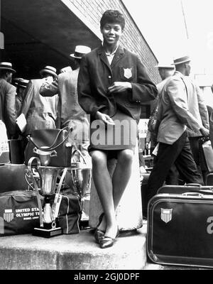 Olympic gold medalist Wilma Rudolph is pictured during an interview in ...