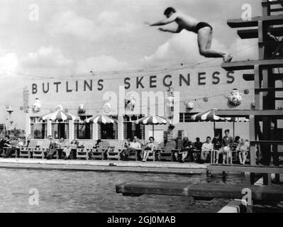 Butlins in Skegness 1950s Stock Photo - Alamy