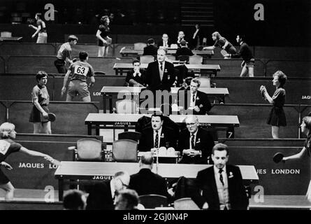 Table tennis officials Stock Photo - Alamy