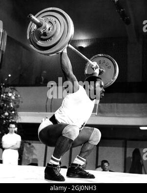 British weightlifter Louis Martin in training circa 1965. Louis Martin ...